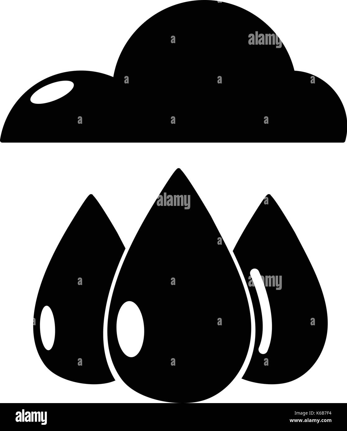Rain weather icon, simple style Stock Vector Image & Art - Alamy