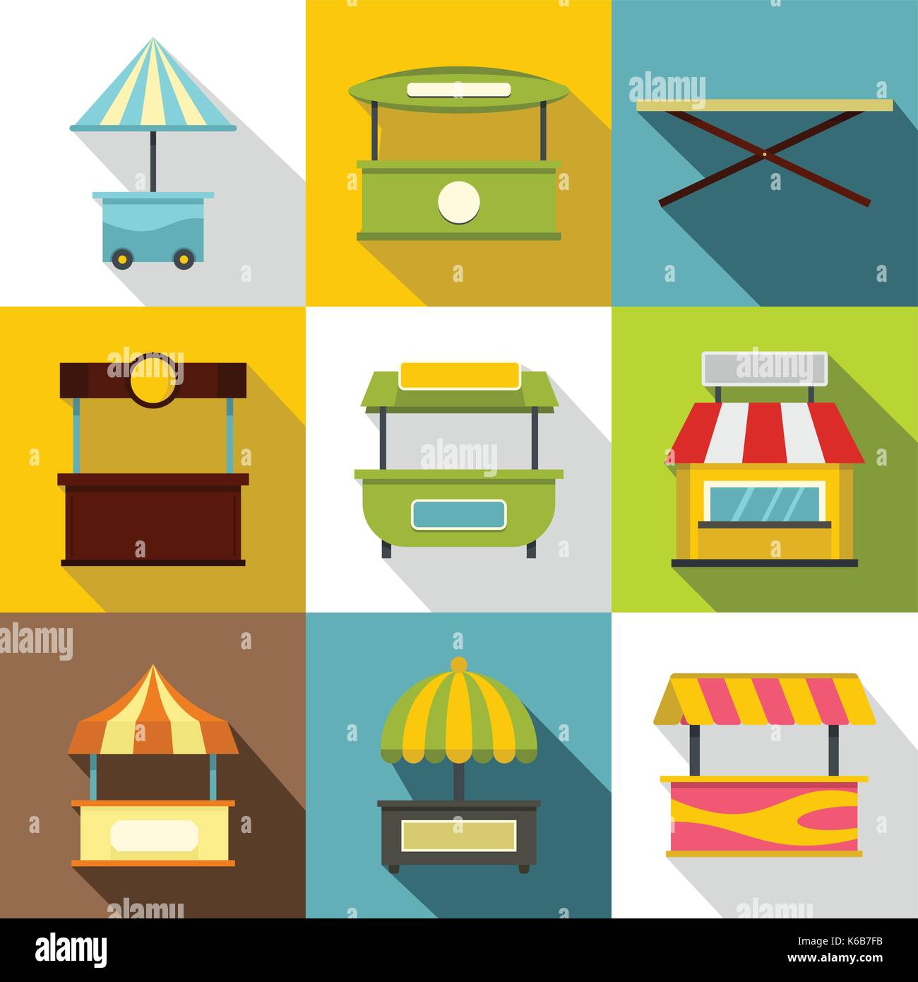 Car park trolley Stock Vector Images - Alamy