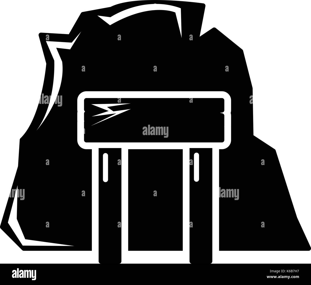 Mine enter icon , simple style Stock Vector Image & Art - Alamy