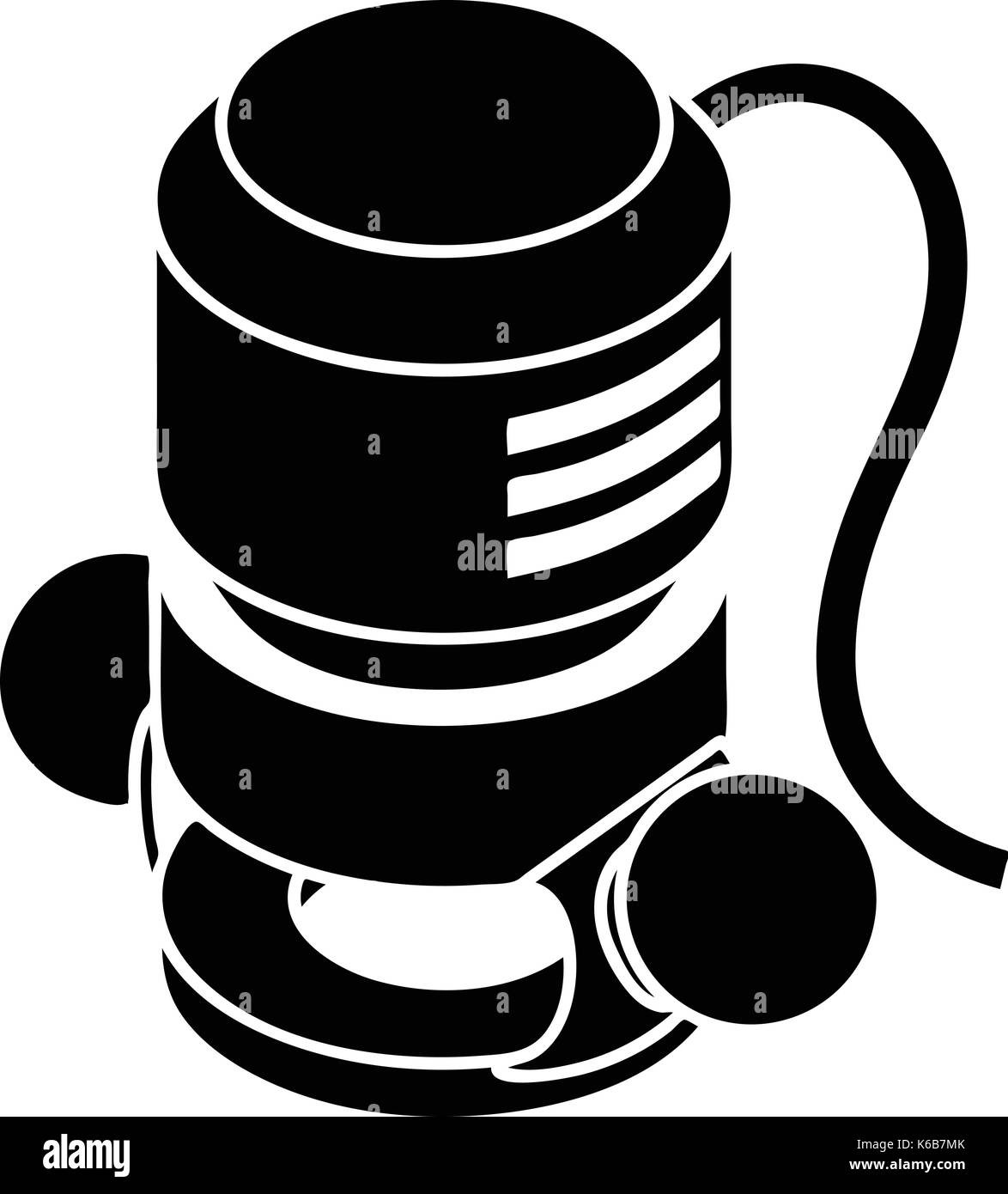 Repair tools icon wooden Black and White Stock Photos & Images - Alamy