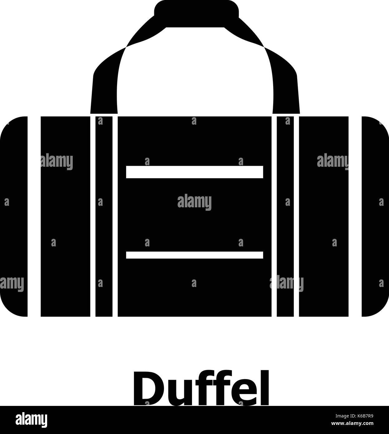 Black duffel Stock Vector Images - Alamy