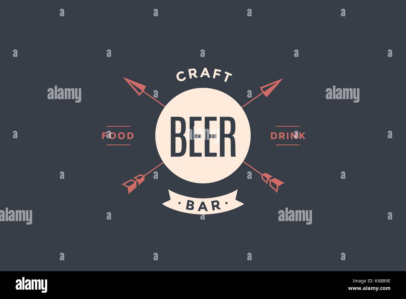 Emblem of Beer bar with arrows Stock Vector Image & Art - Alamy