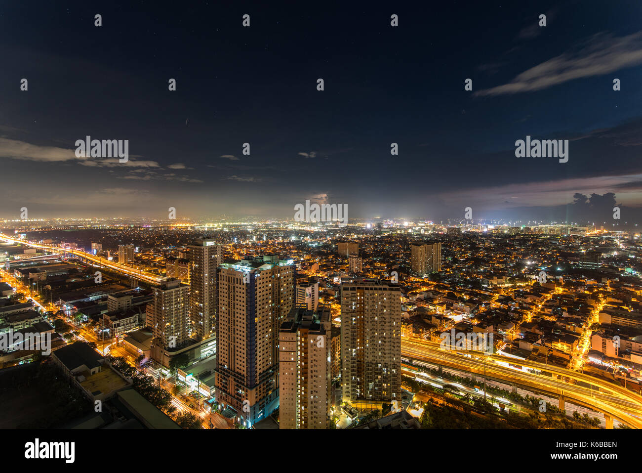 Metro Manila Skyline at Sunset , Philippines Stock Photo - Alamy