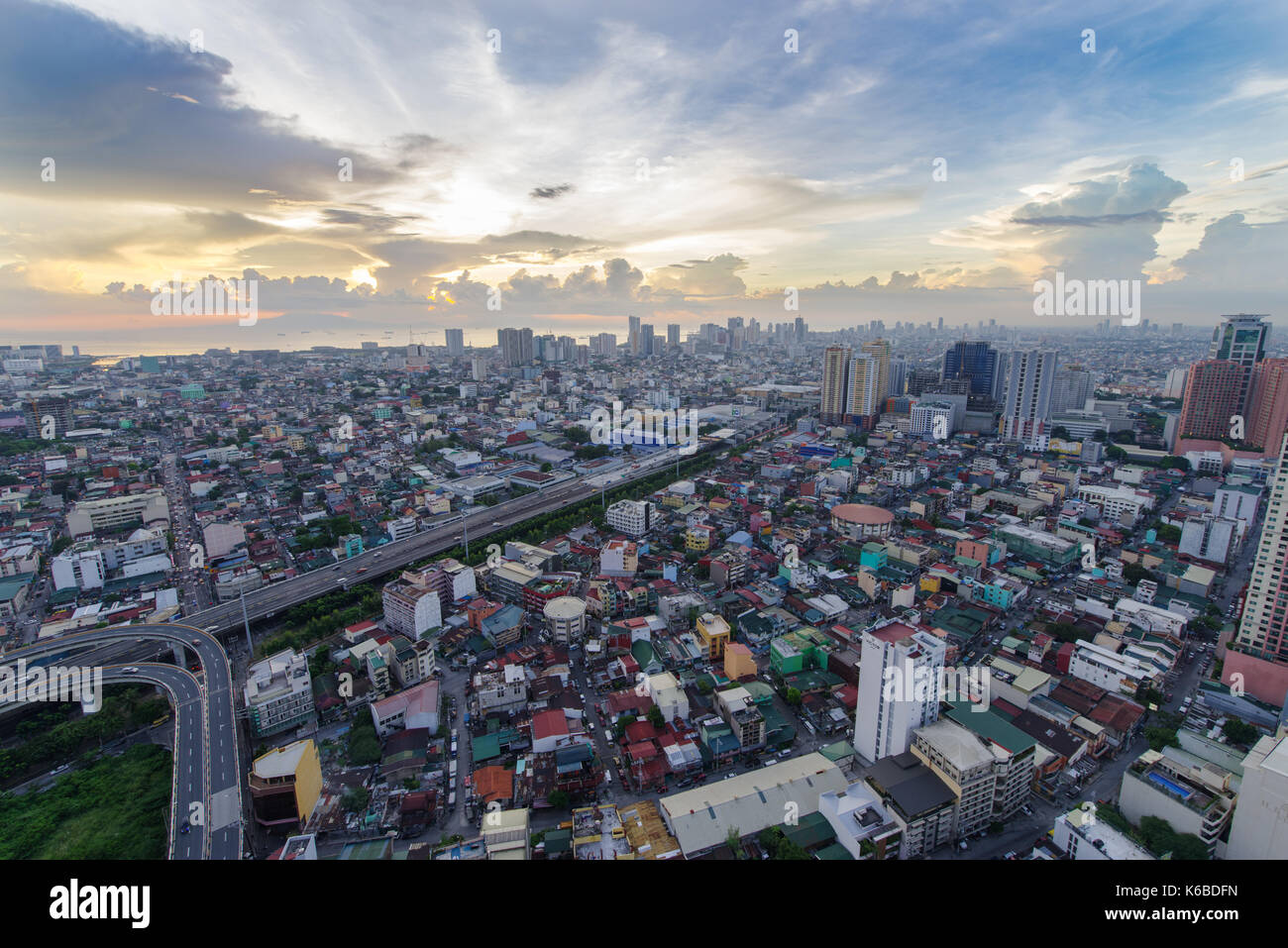 Metro Manila Skyline at Sunset , Philippines Stock Photo - Alamy
