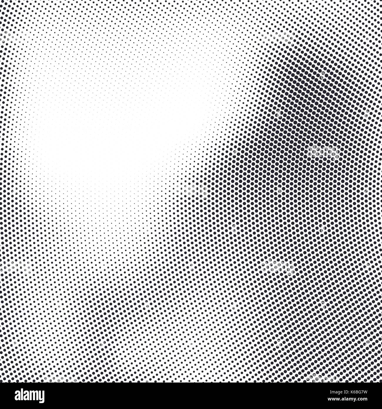 Vector abstract dotted halftone template background. Pop art dotted gradient design element ...