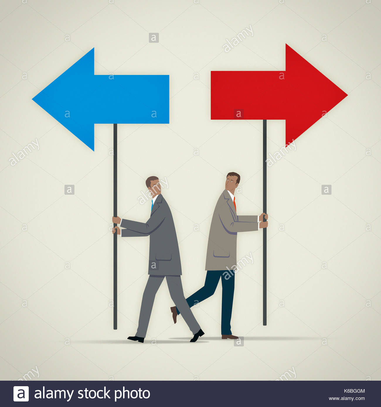 Two Arrows Pointing In Opposite Directions Stock Photos & Two Arrows ...