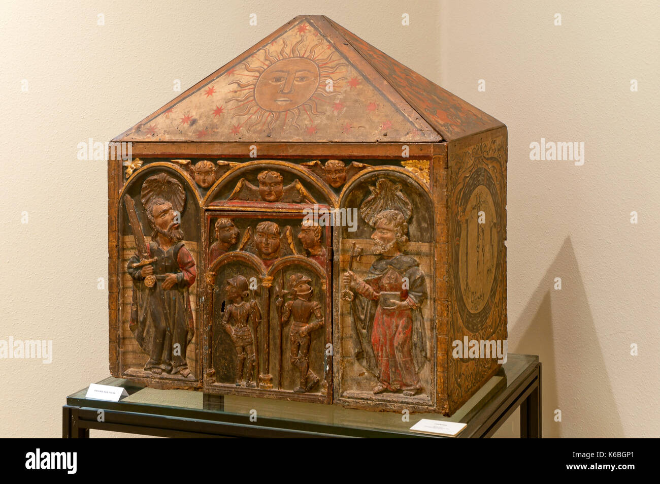 Provincial museum, Polychrome wood tabernacle (16th century), Lugo ...