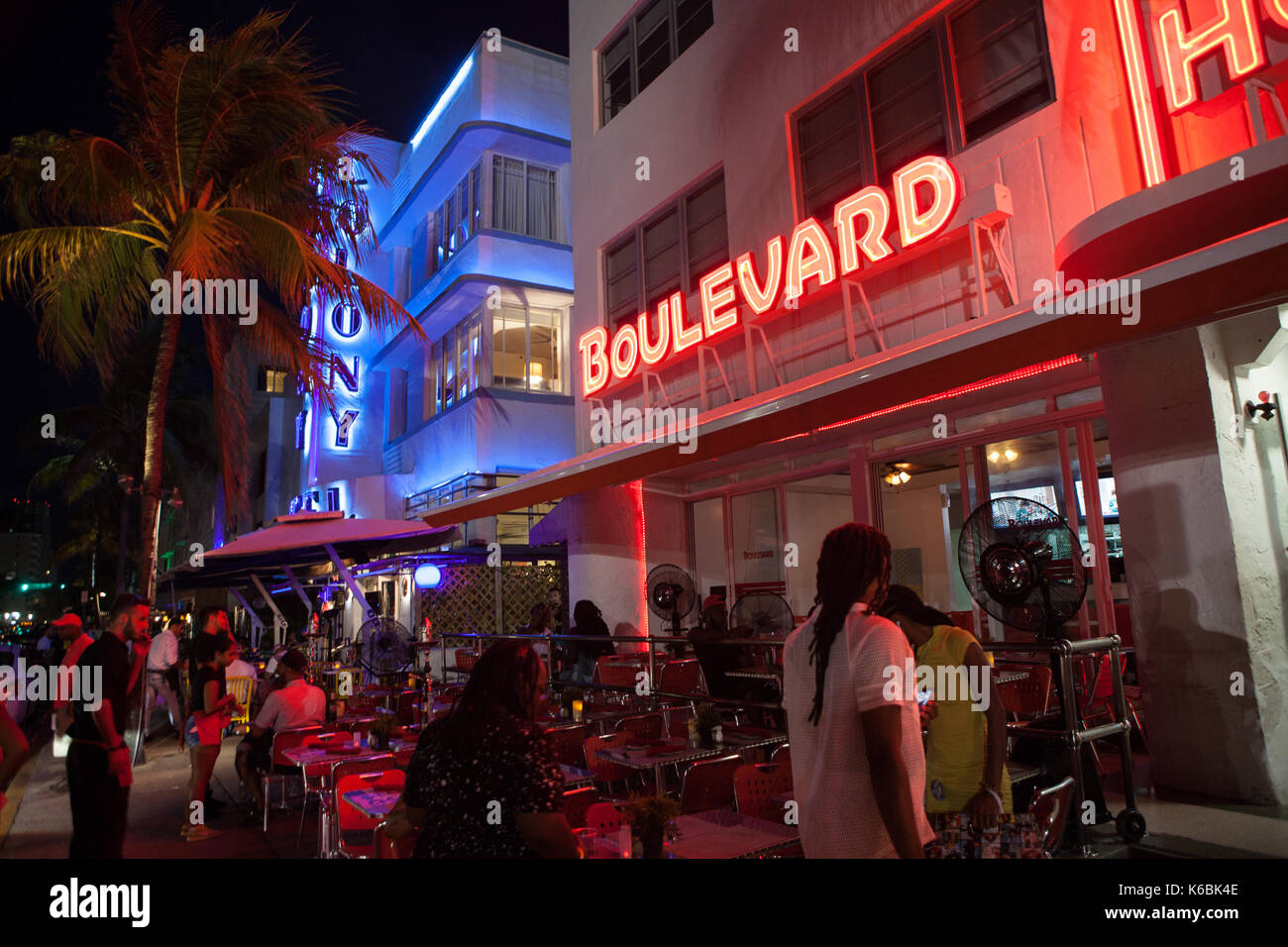 South Beach Miami Strip Night High Resolution Stock Photography and ...