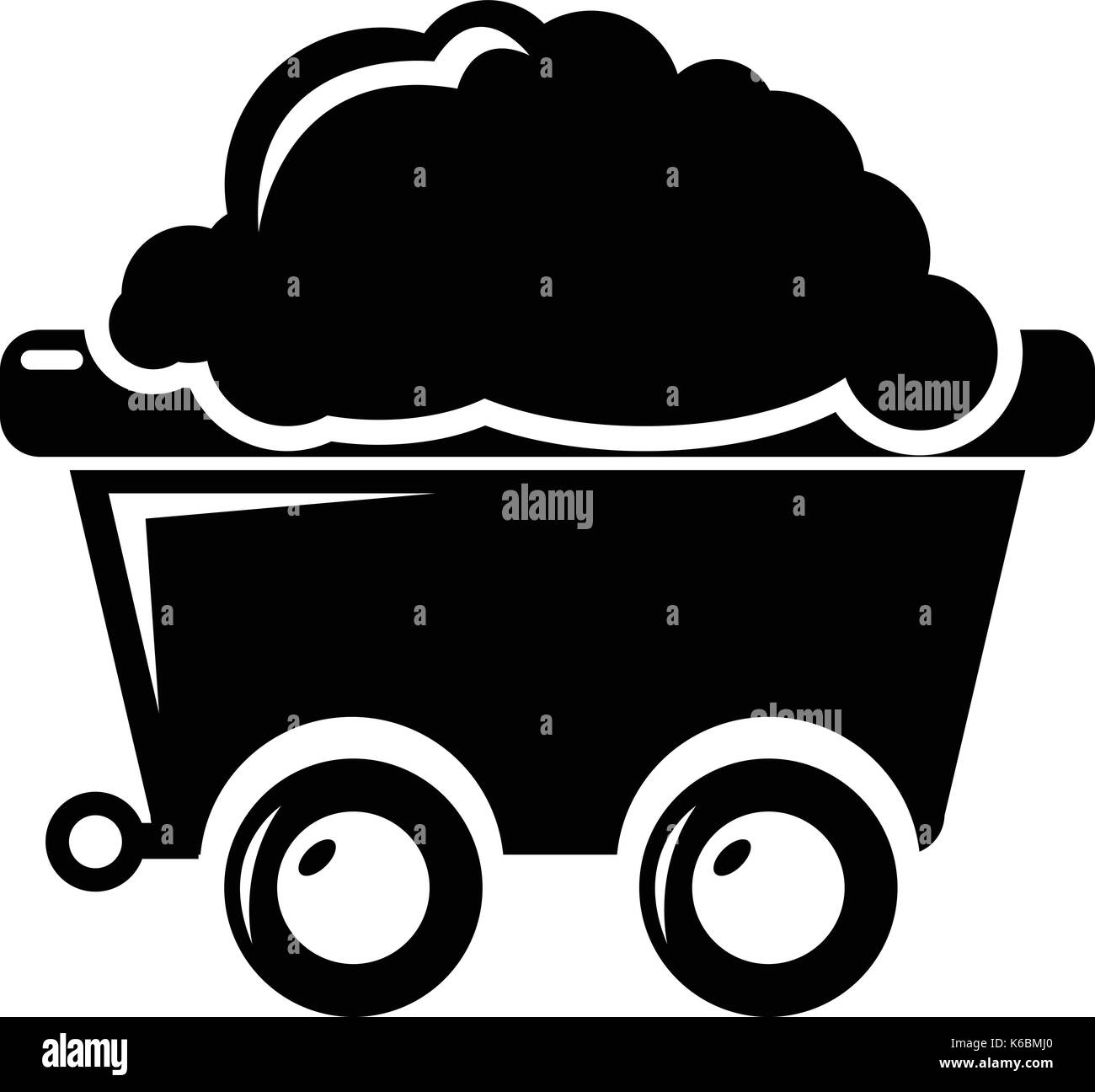 Coal mine underground trolley Black and White Stock Photos & Images - Alamy