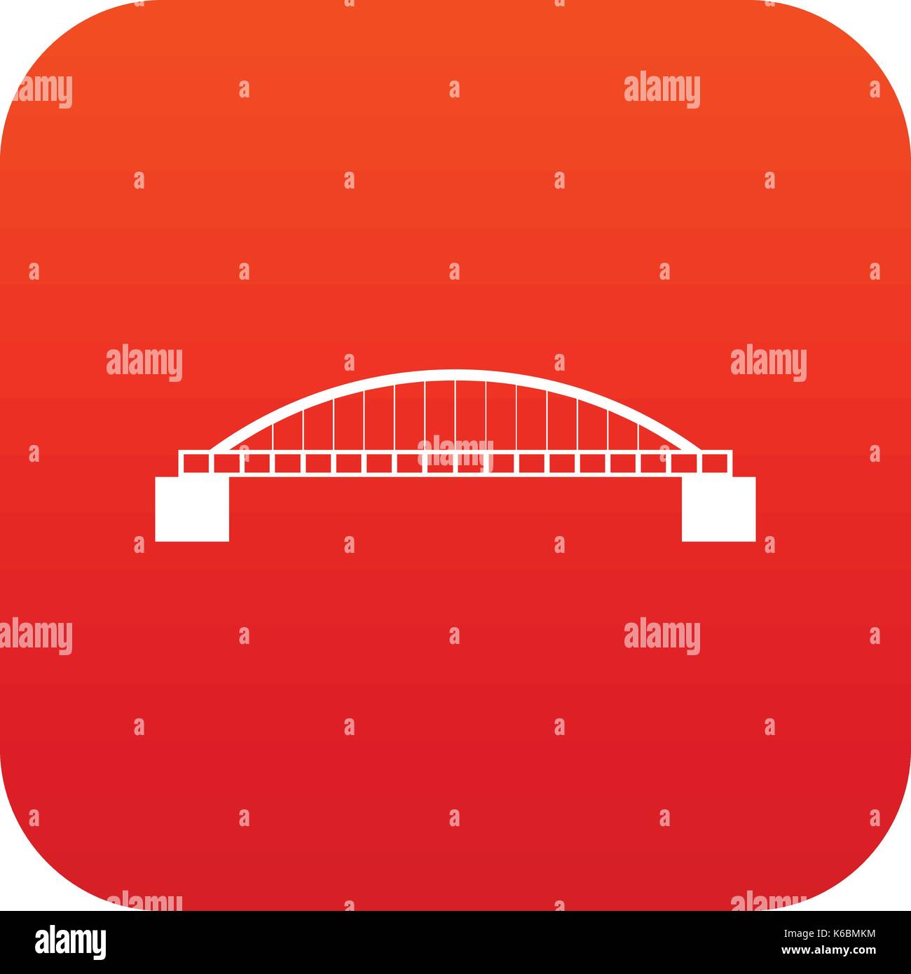 Bridge icon digital red Stock Vector Image & Art - Alamy