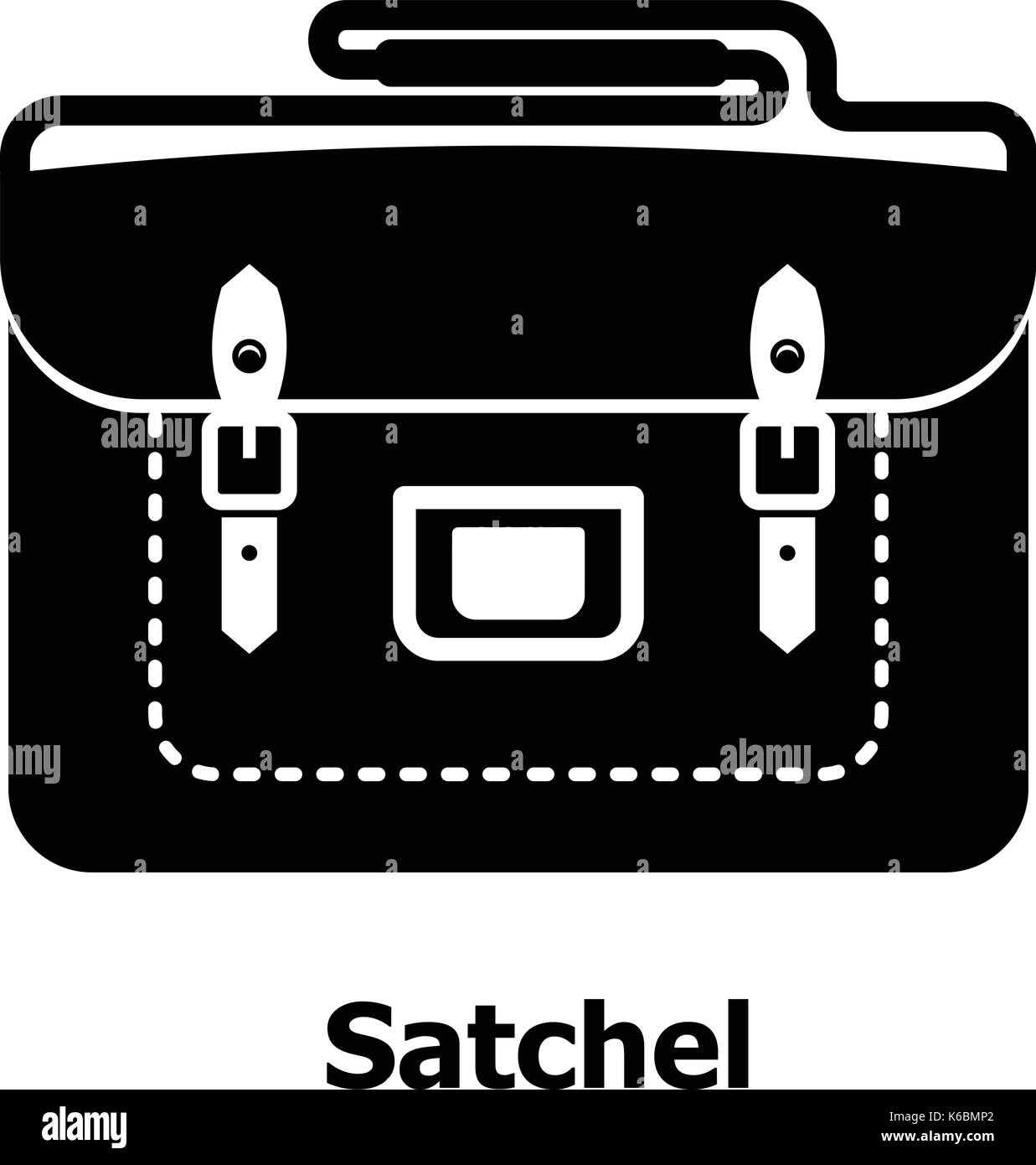 Satchel bag icon, simple black style Stock Vector Image & Art - Alamy