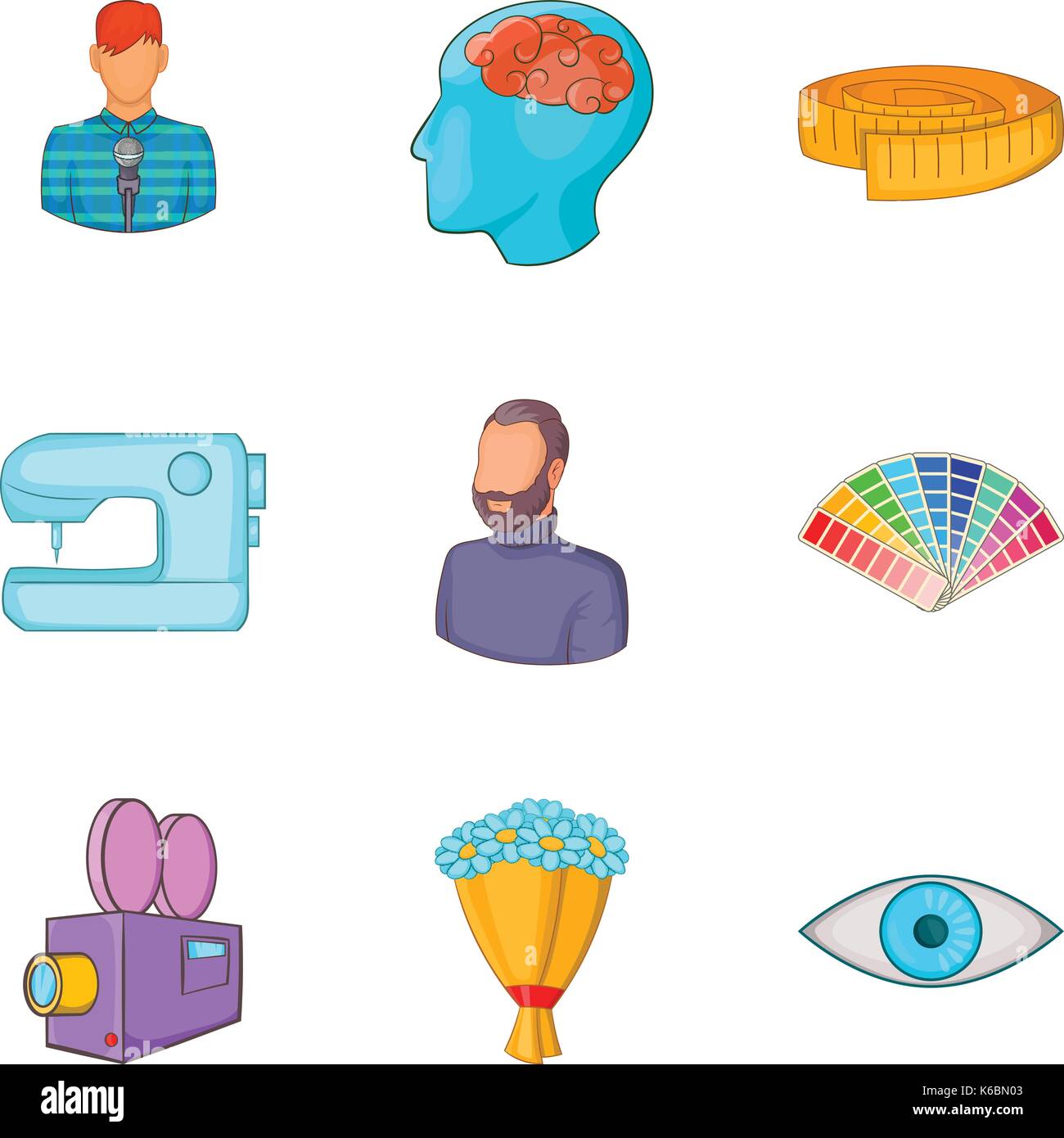 Color compatibility icons set, cartoon style Stock Vector Image & Art ...