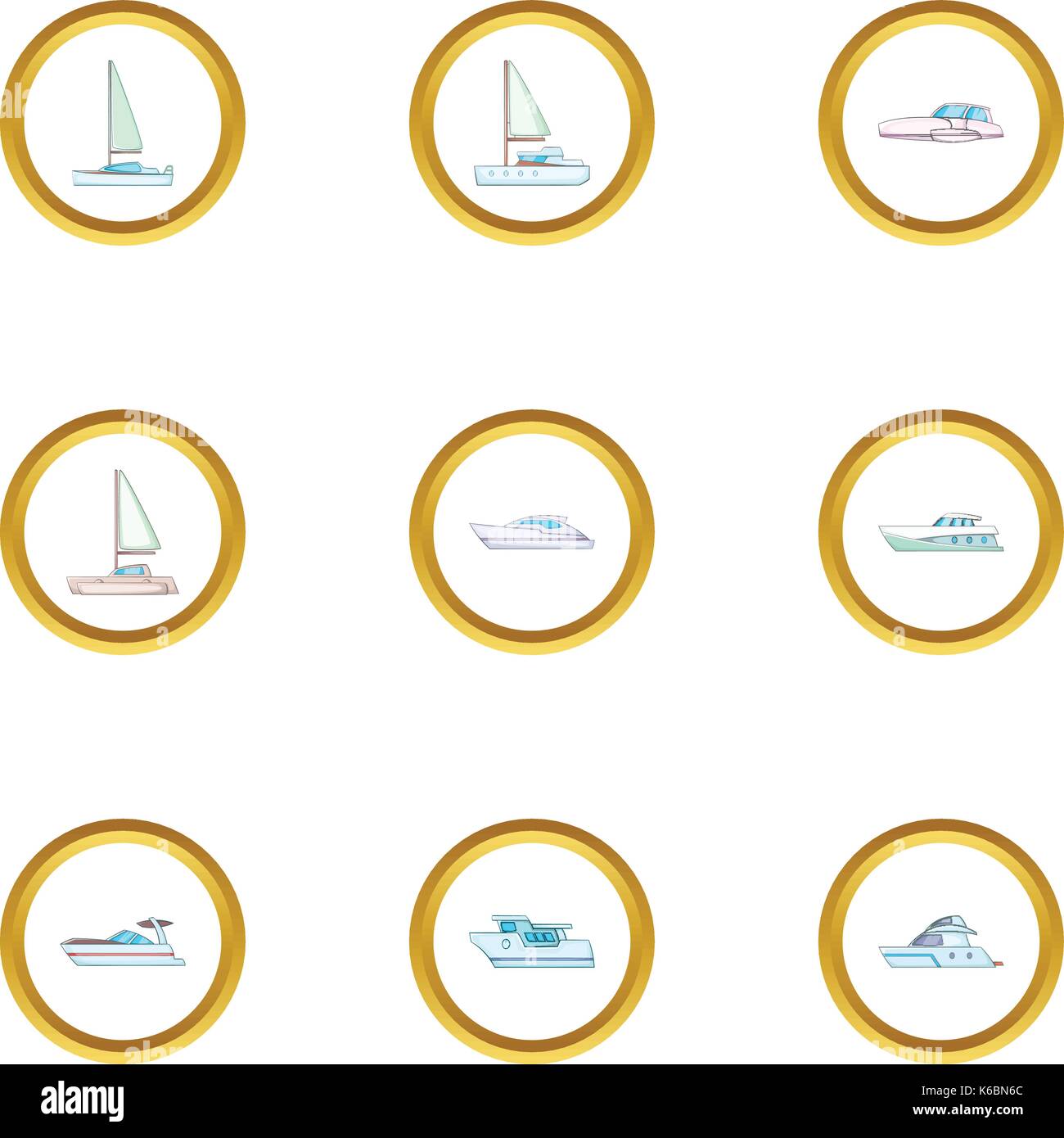 Types of sailboat Stock Vector Images - Alamy