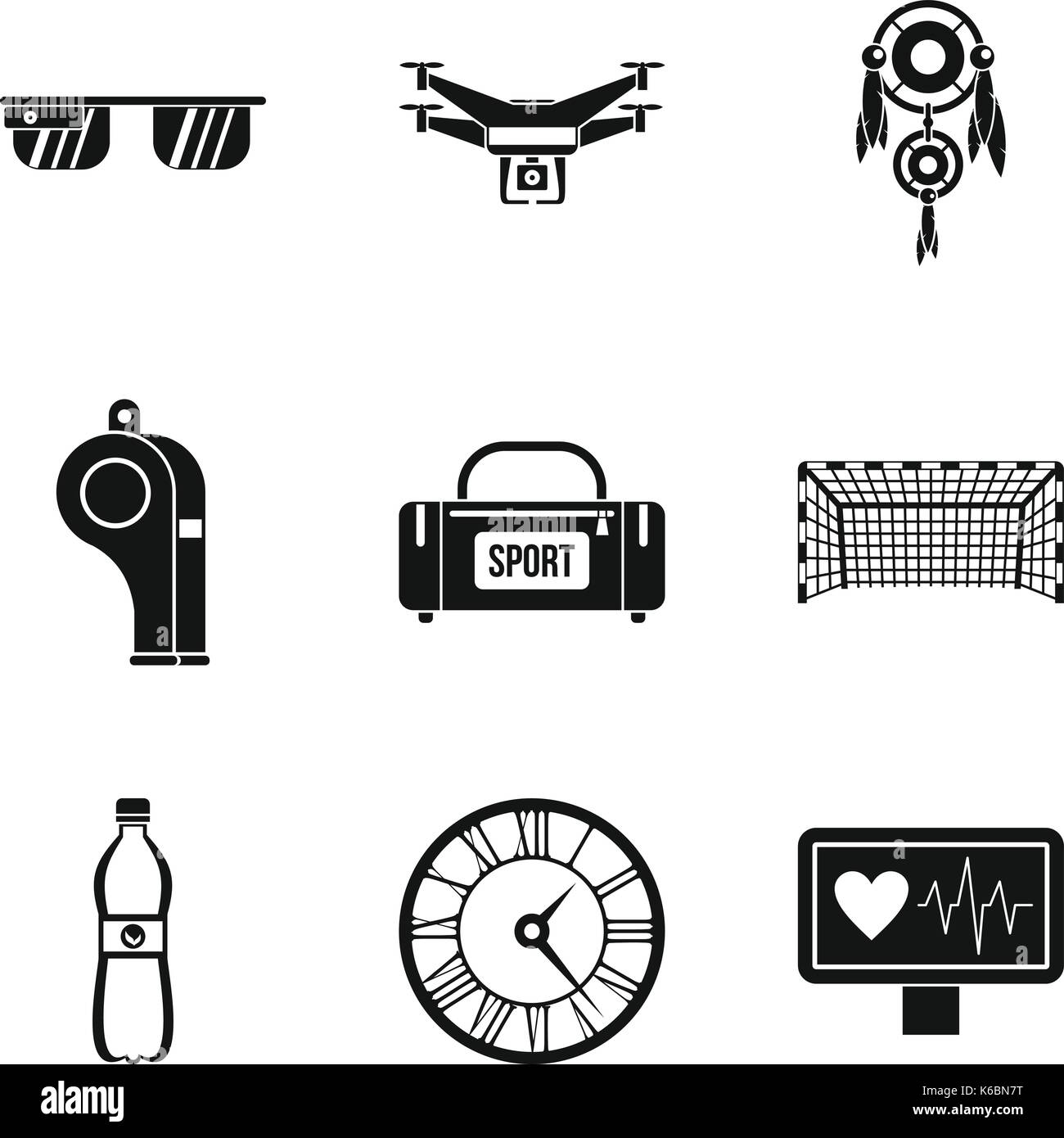 Time for sport icon set, simple style Stock Vector Image & Art - Alamy