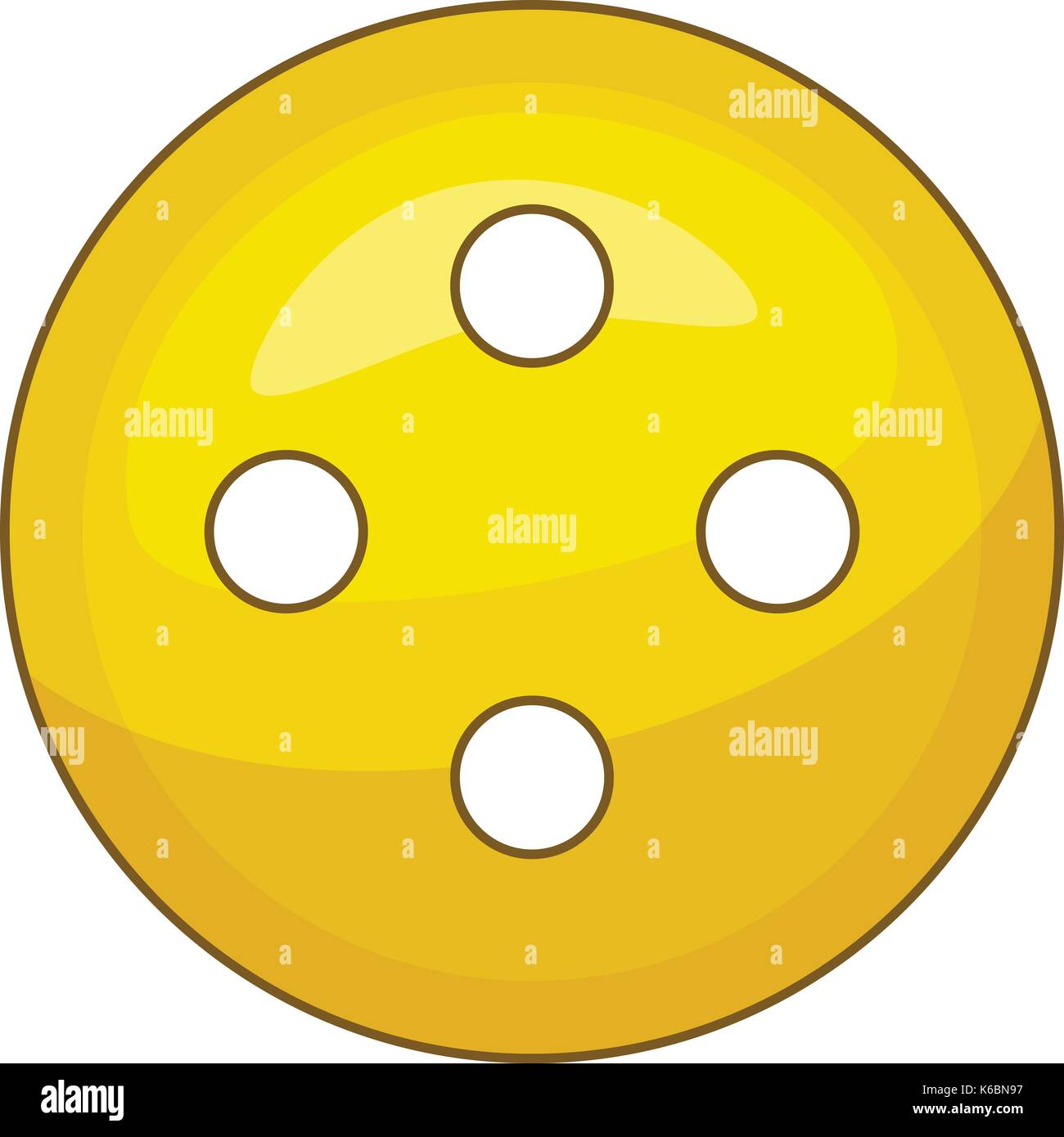 Yellow cloth button icon, cartoon style Stock Vector Image & Art - Alamy