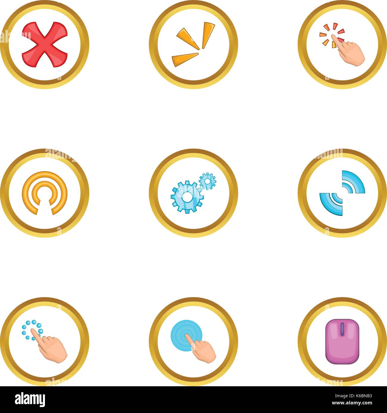 Mouse cursor icons set, cartoon style Stock Vector Image & Art - Alamy