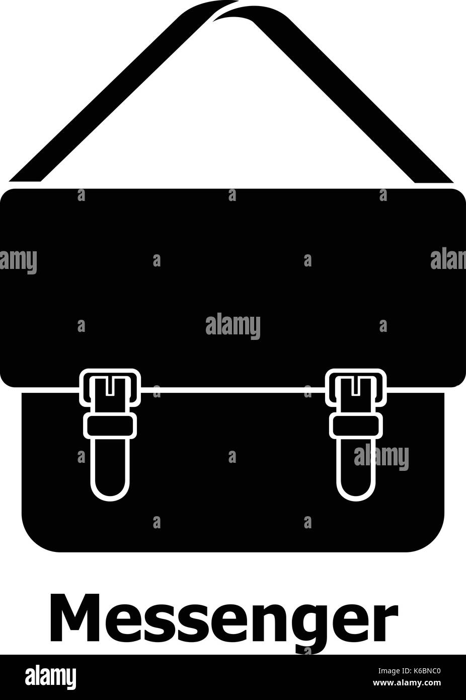 Messenger bag icon, simple black style Stock Vector Image & Art - Alamy