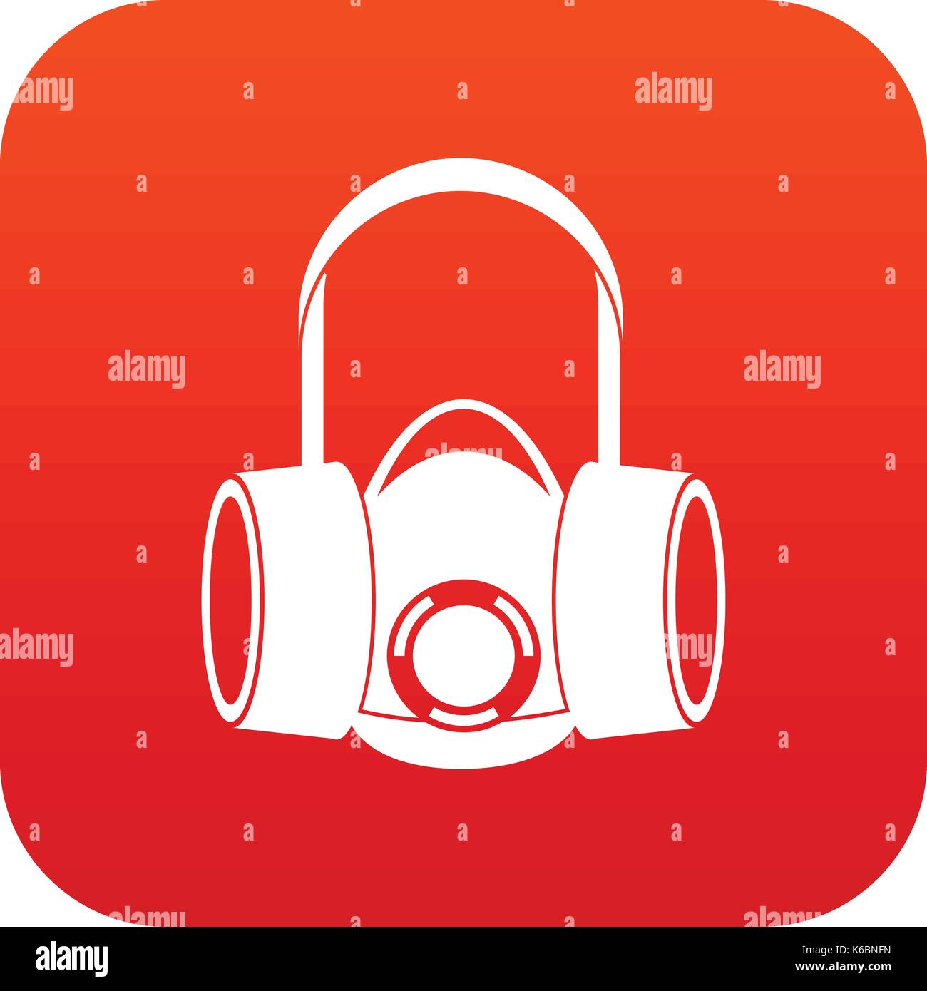 Respirator icon digital red Stock Vector Image & Art - Alamy