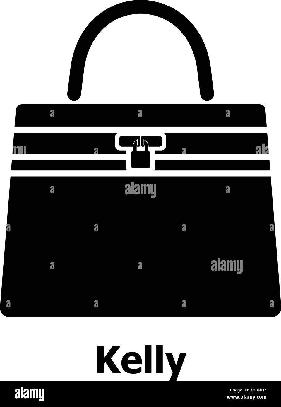 Kelly bag icon, simple black style Stock Vector Image & Art - Alamy