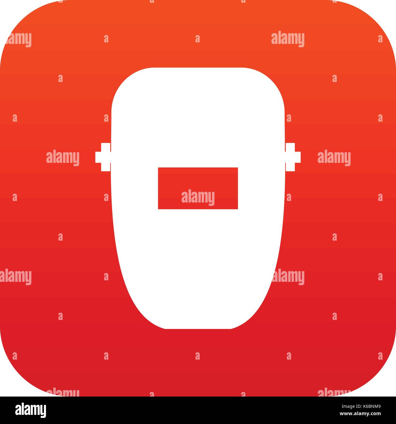 Welding mask icon digital red Stock Vector Image & Art - Alamy