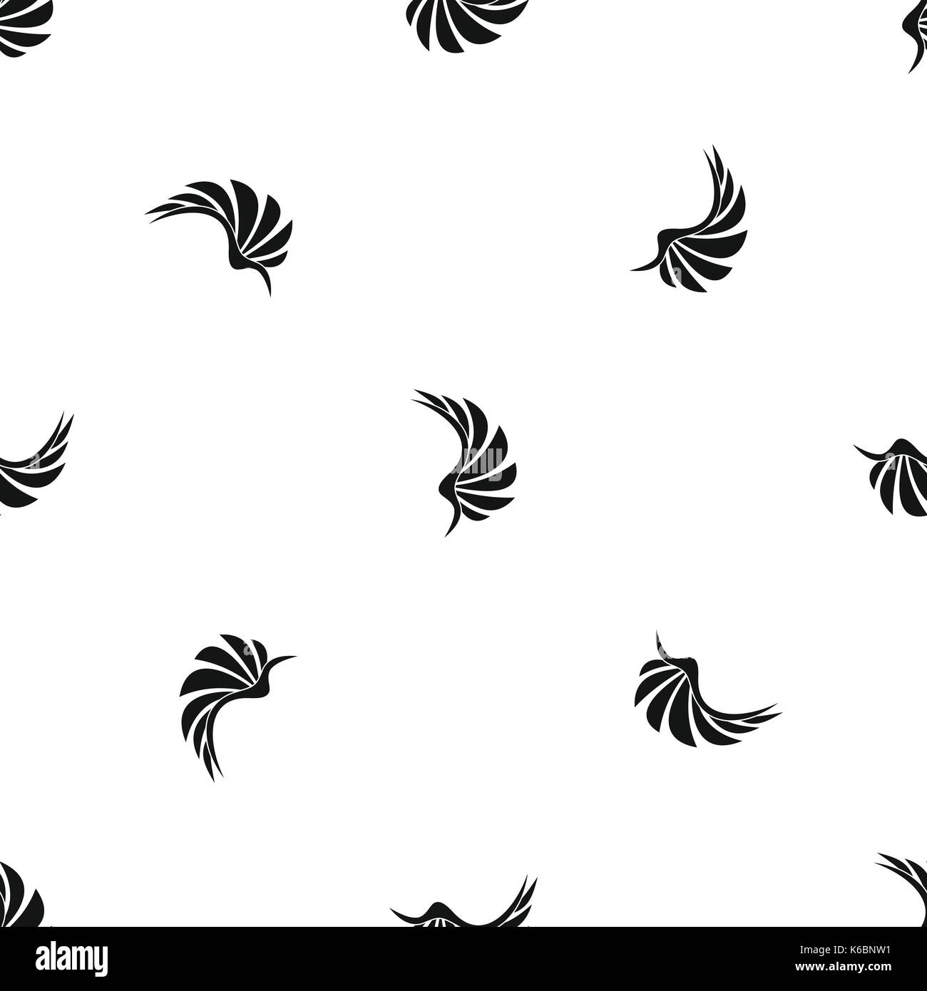 Wing pattern seamless black Stock Vector Image & Art - Alamy
