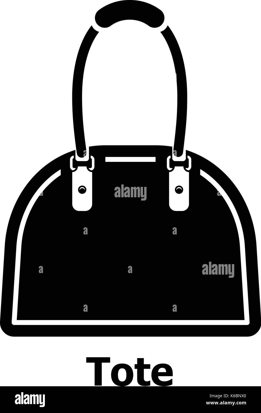 Tote bag icon, simple black style Stock Vector Image & Art - Alamy