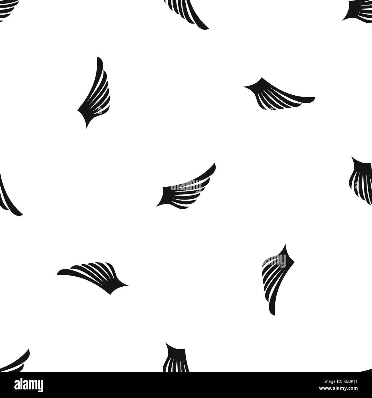Wing pattern seamless black Stock Vector Image & Art - Alamy