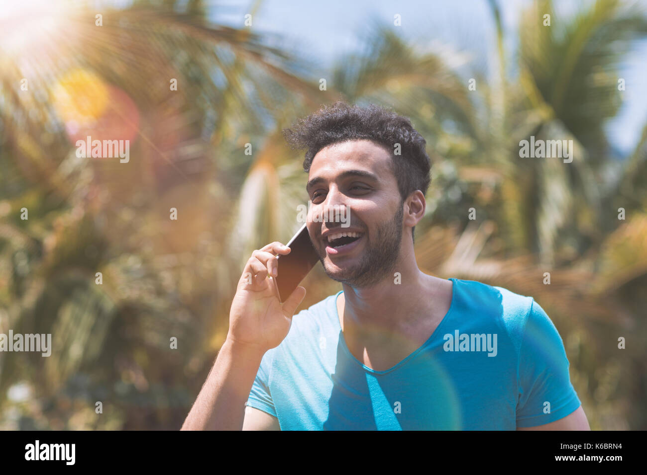 Hispanic young man speaking hi-res stock photography and images - Alamy