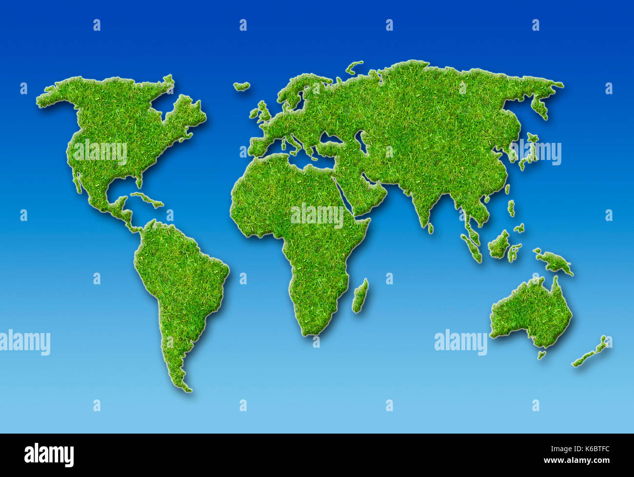 green map of the world, global environment concern and earth day ...