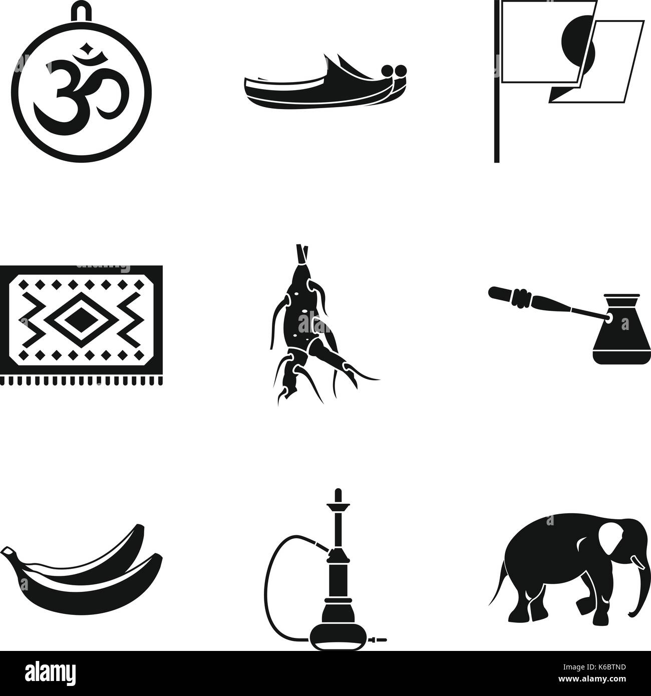 Healing thing icons set. Simple set of 9 healing thing vector icons for ...
