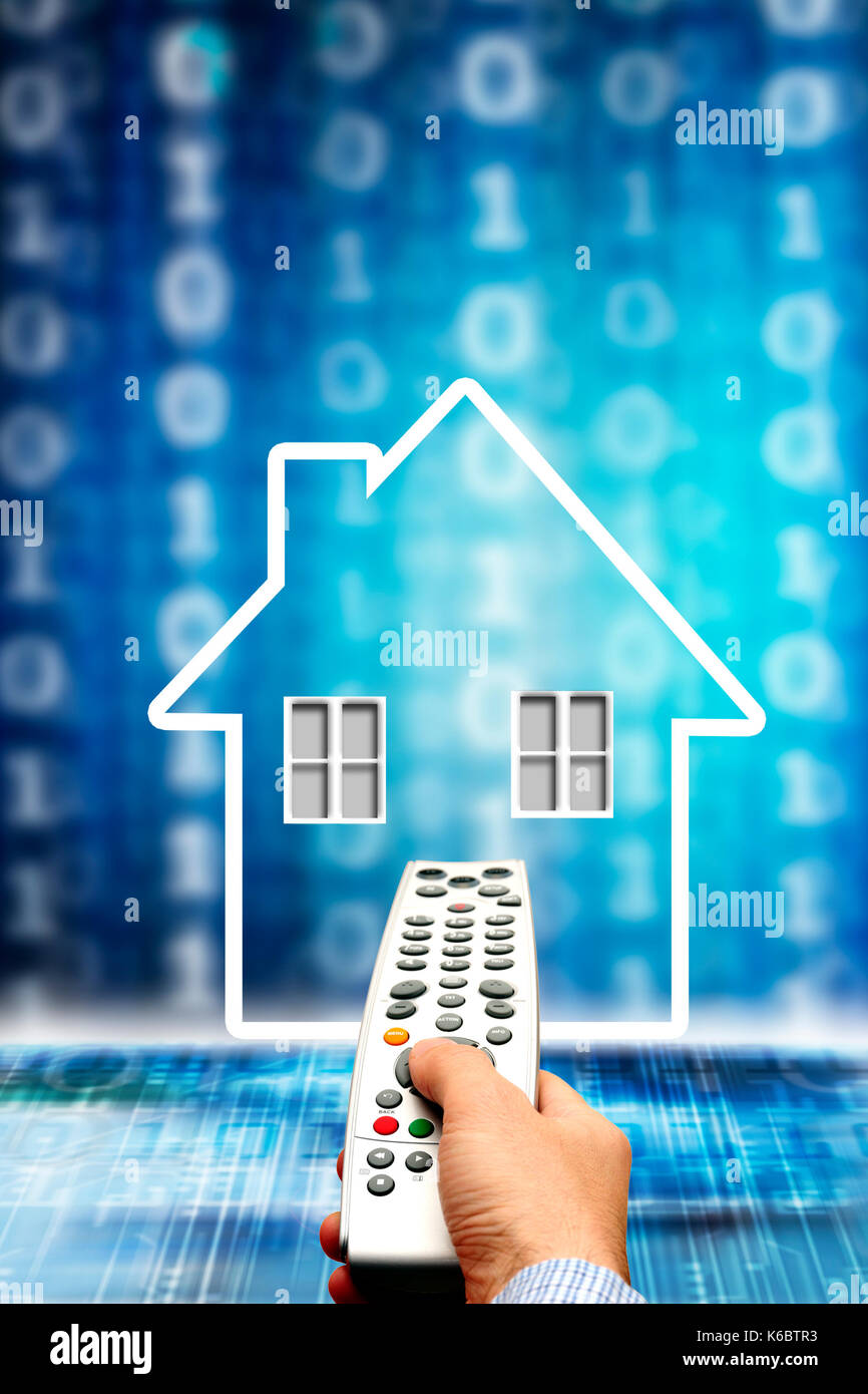 smart home and domotics concept Stock Photo - Alamy