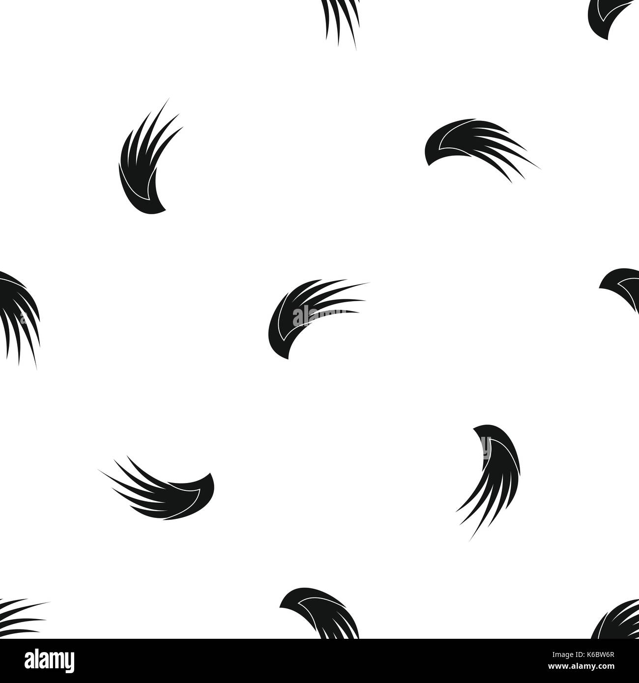 Wing pattern repeat seamless in black color for any design. Vector ...
