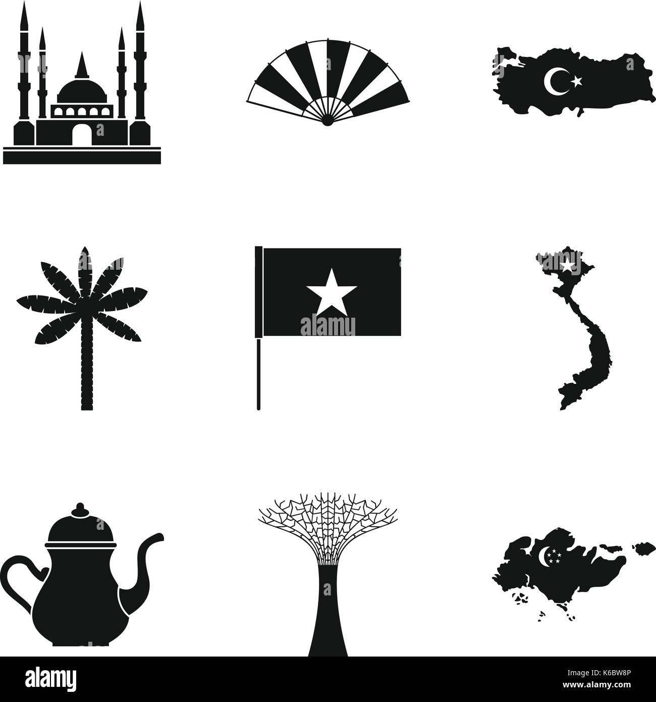 Indian muslim food Stock Vector Images - Alamy