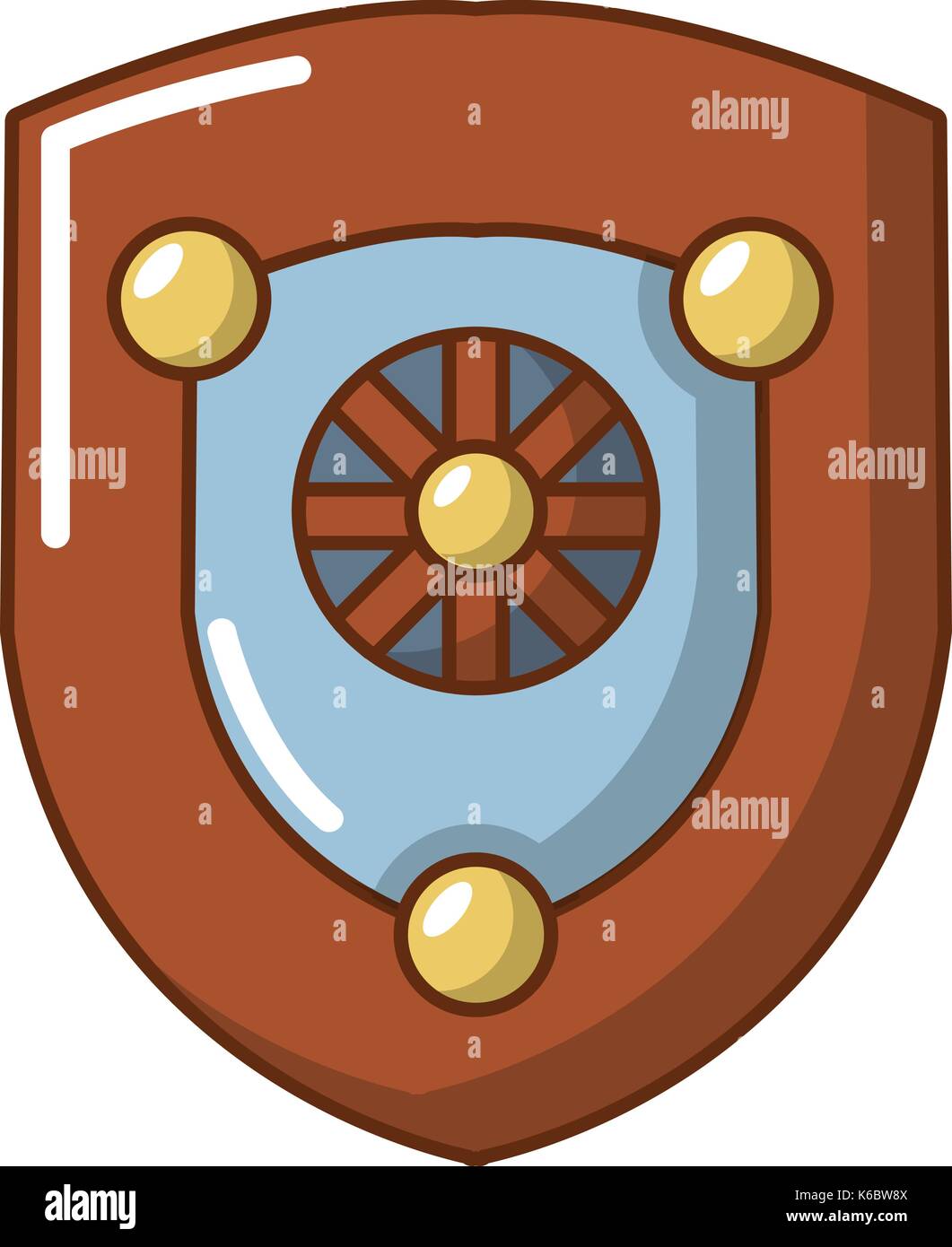 Shield icon, cartoon style Stock Vector Image & Art - Alamy