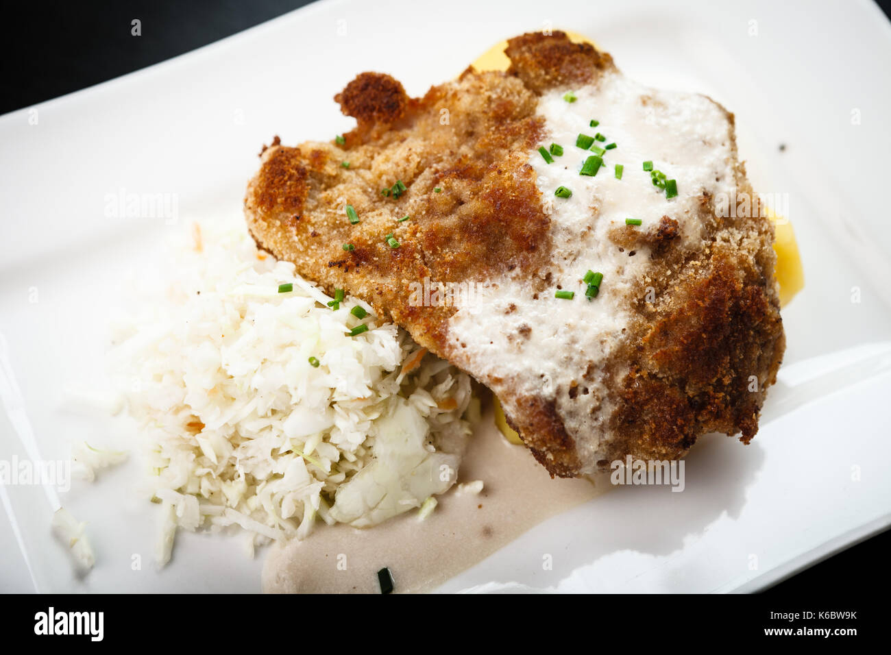 Traditional viennese Schnitzel Stock Photo - Alamy