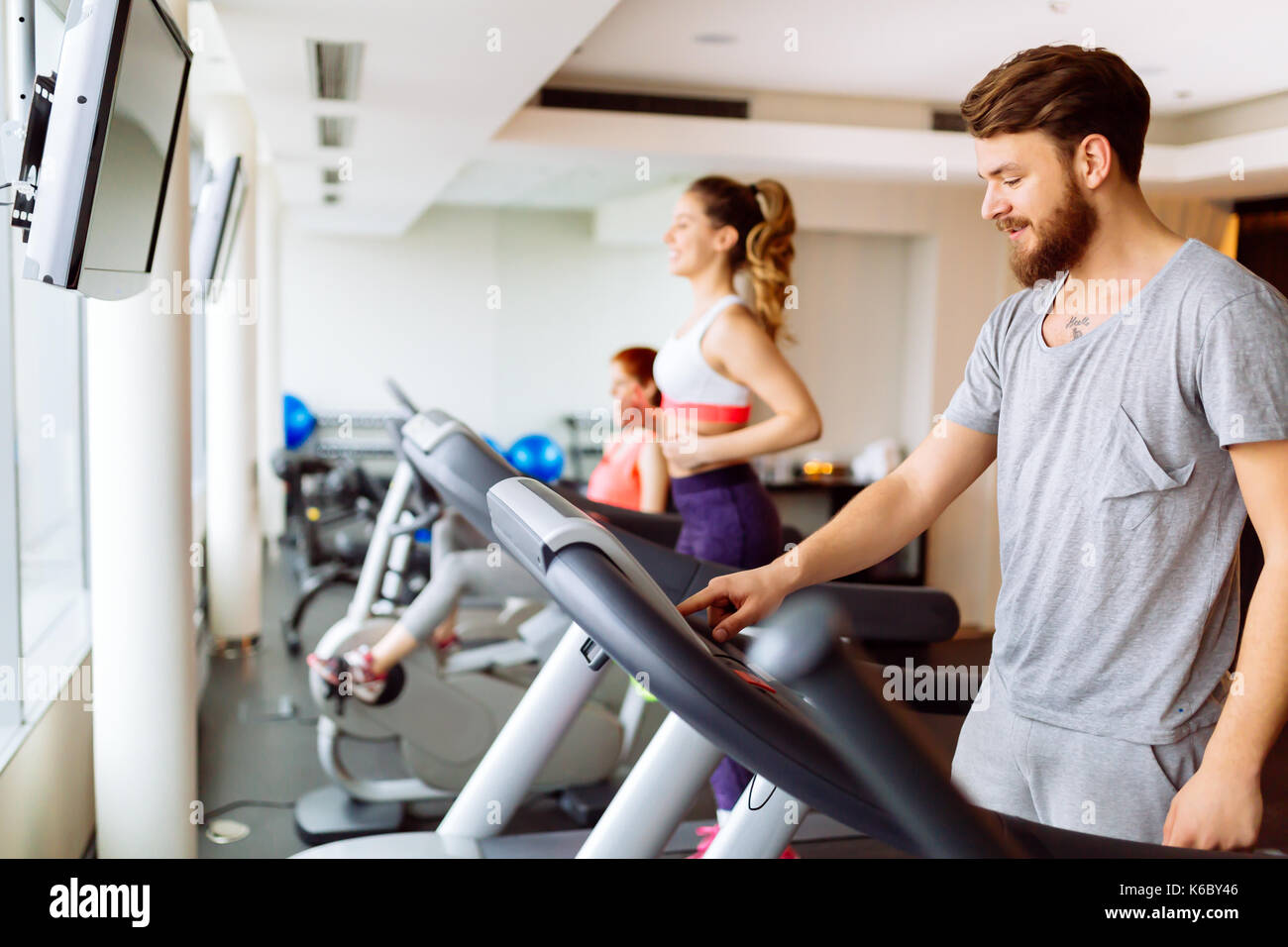 Indoor endurance running hi-res stock photography and images - Alamy