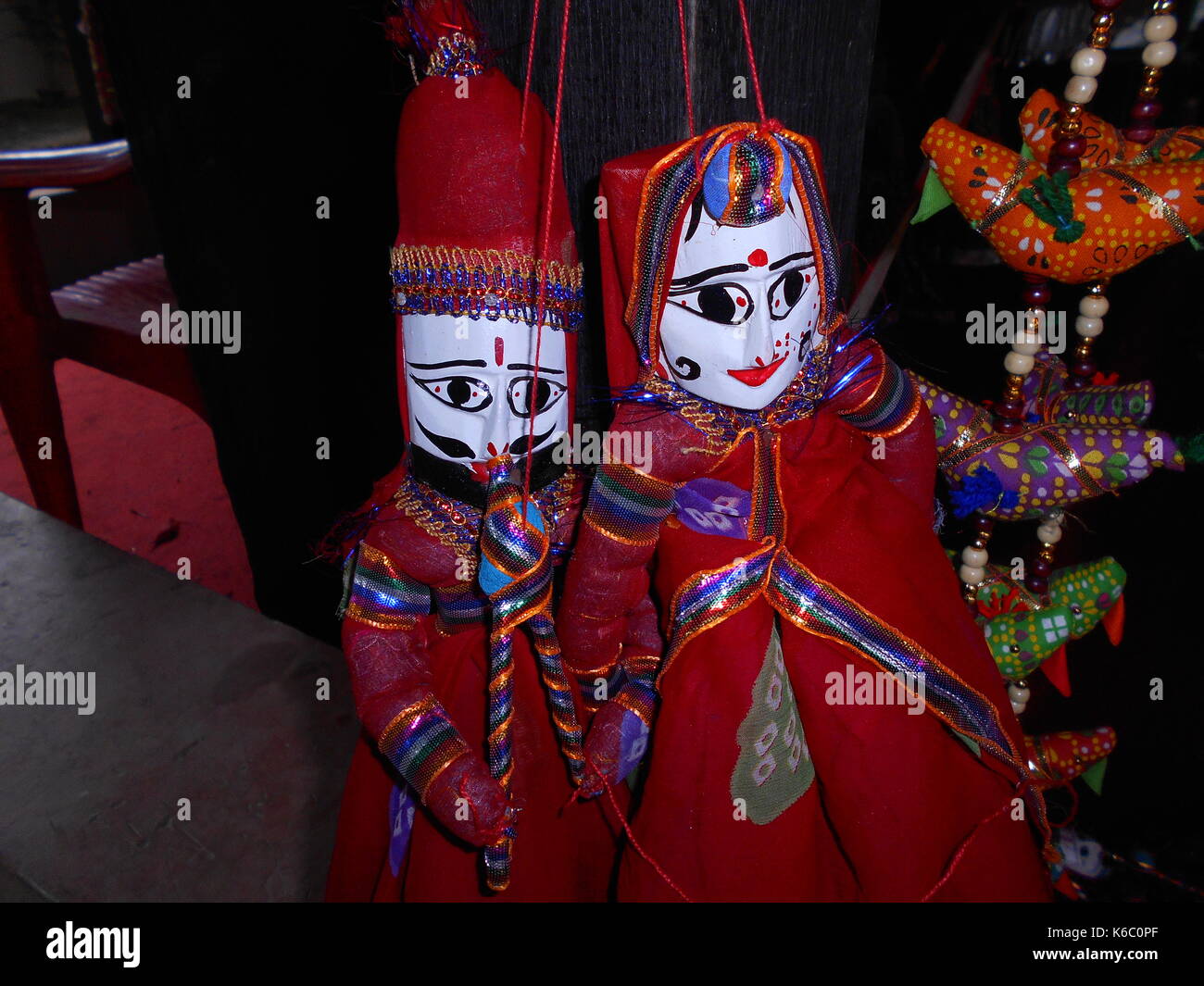 Traditional Indian handicraft displayed in a cultural market Stock ...