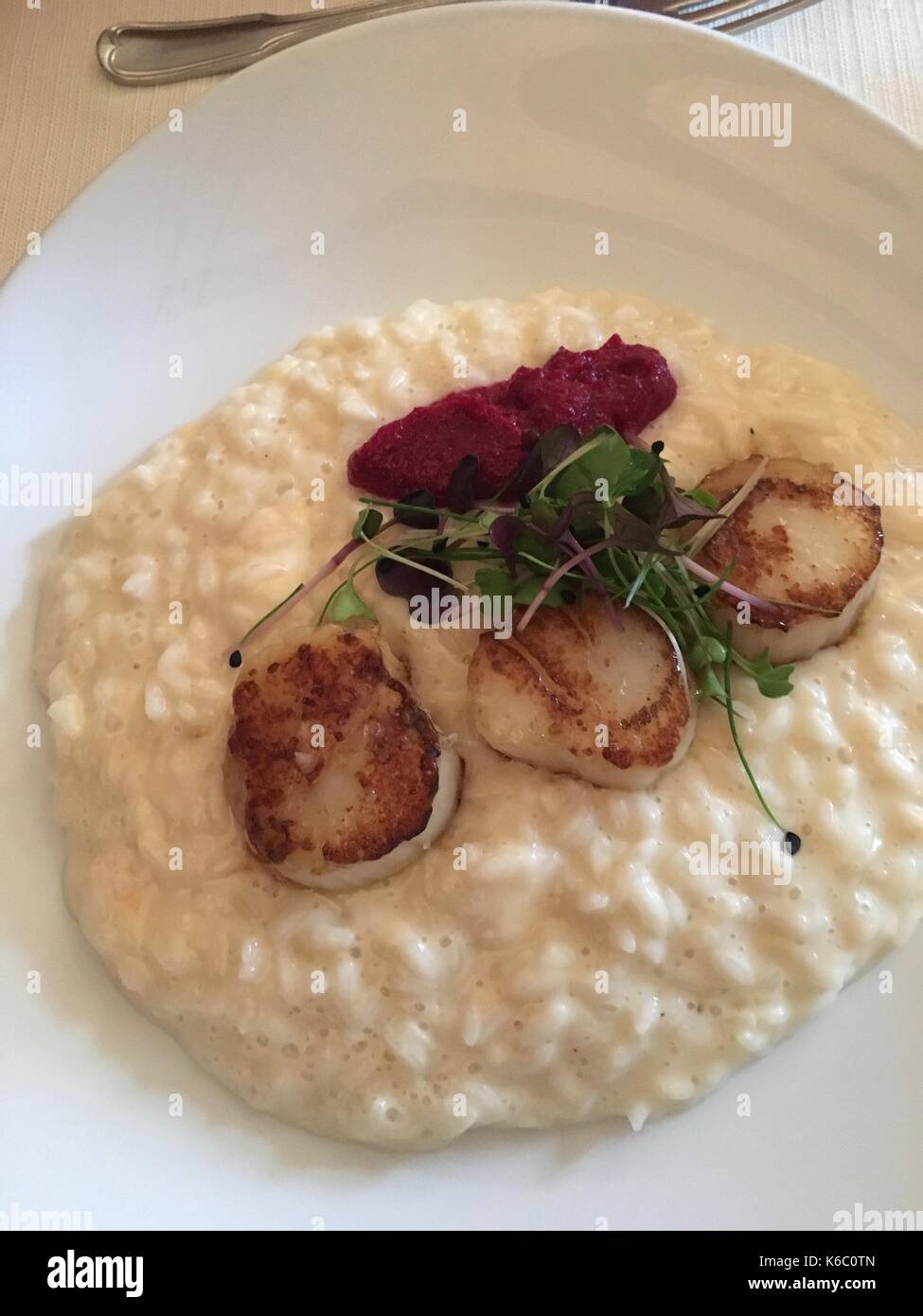 Beautiful Italian food in lake como Stock Photo - Alamy