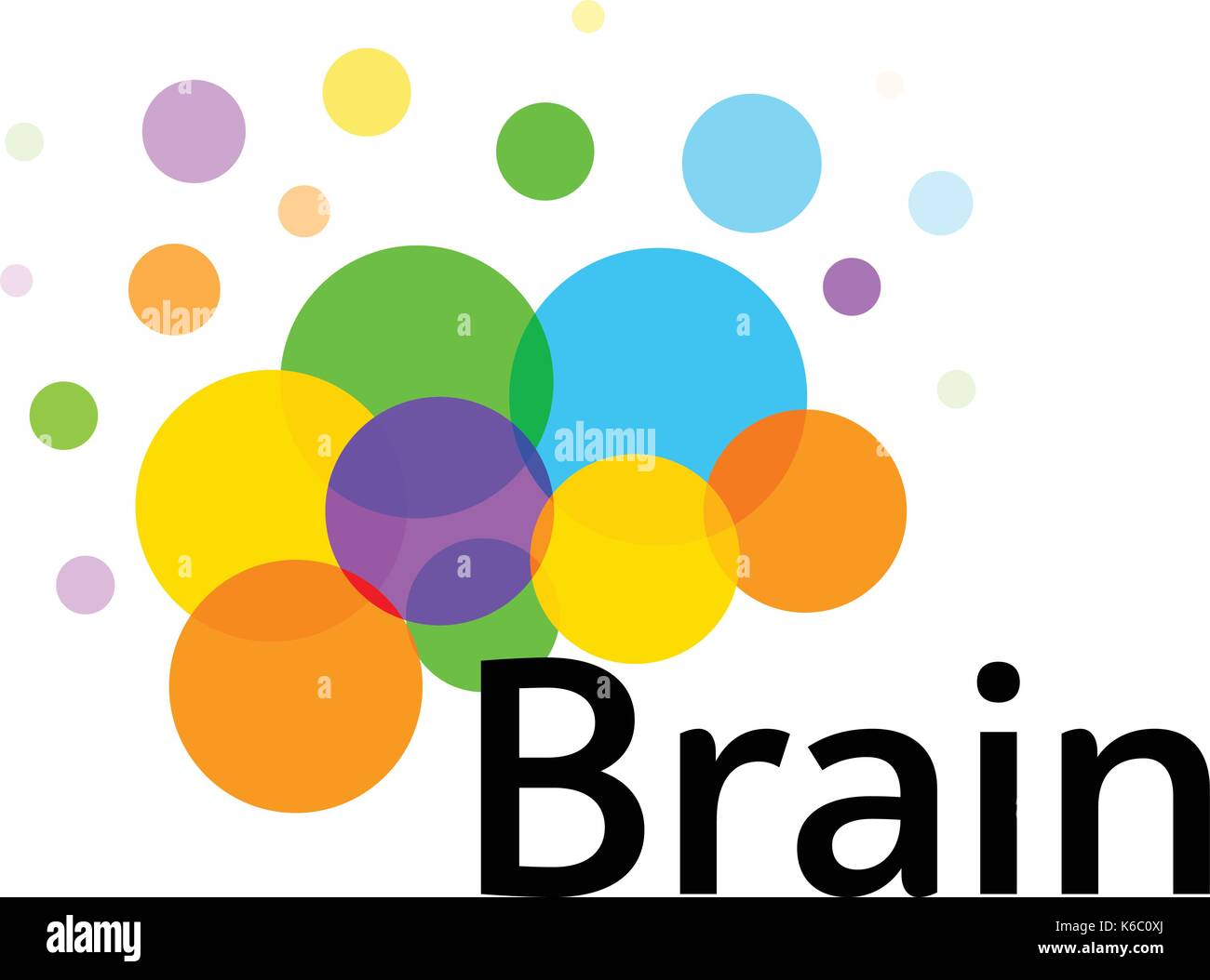 Brain Logo silhouette design vector template. Think Idea concept. Brain ...