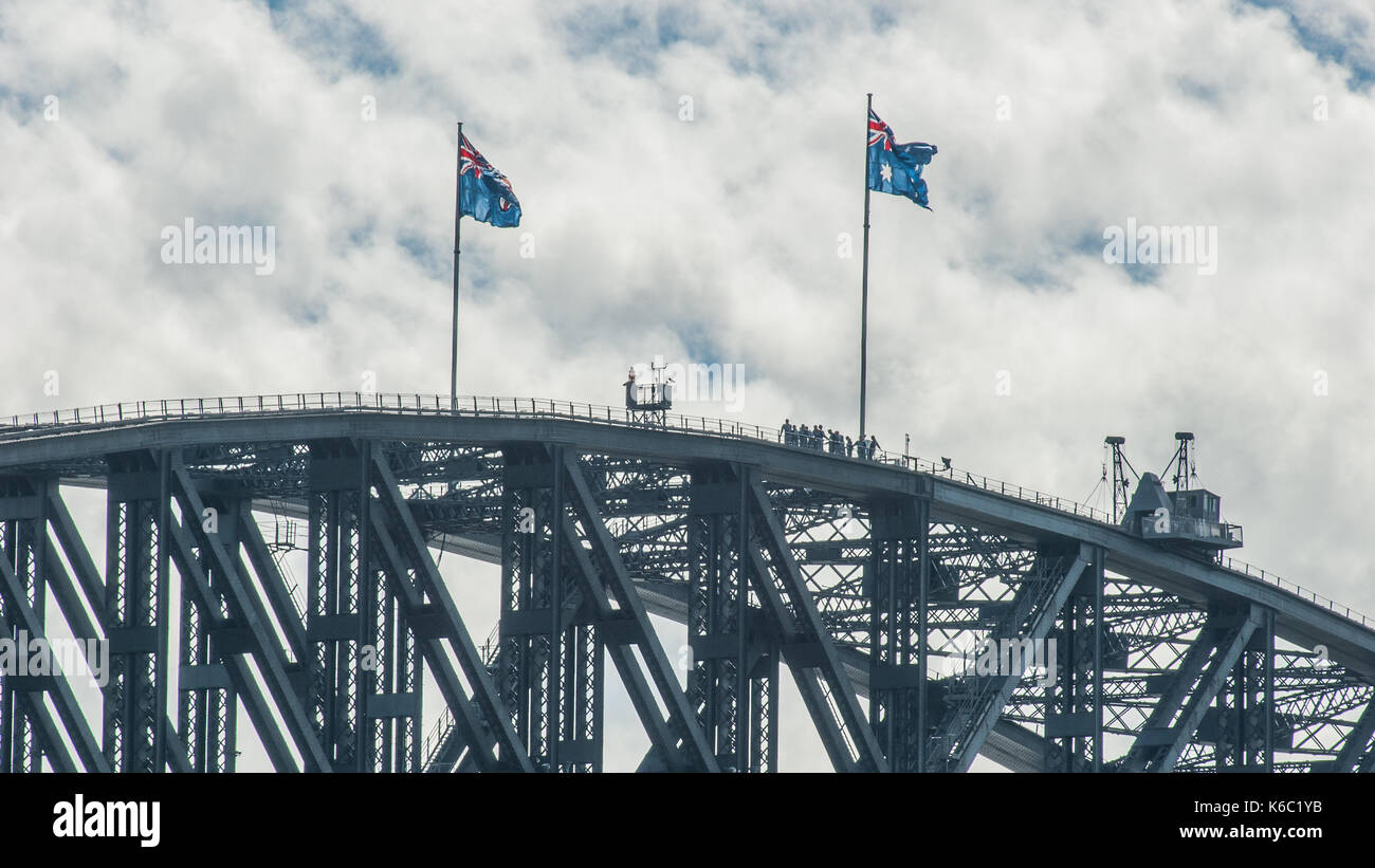 Photographed from the sydney harbour bridge sydney hi-res stock ...