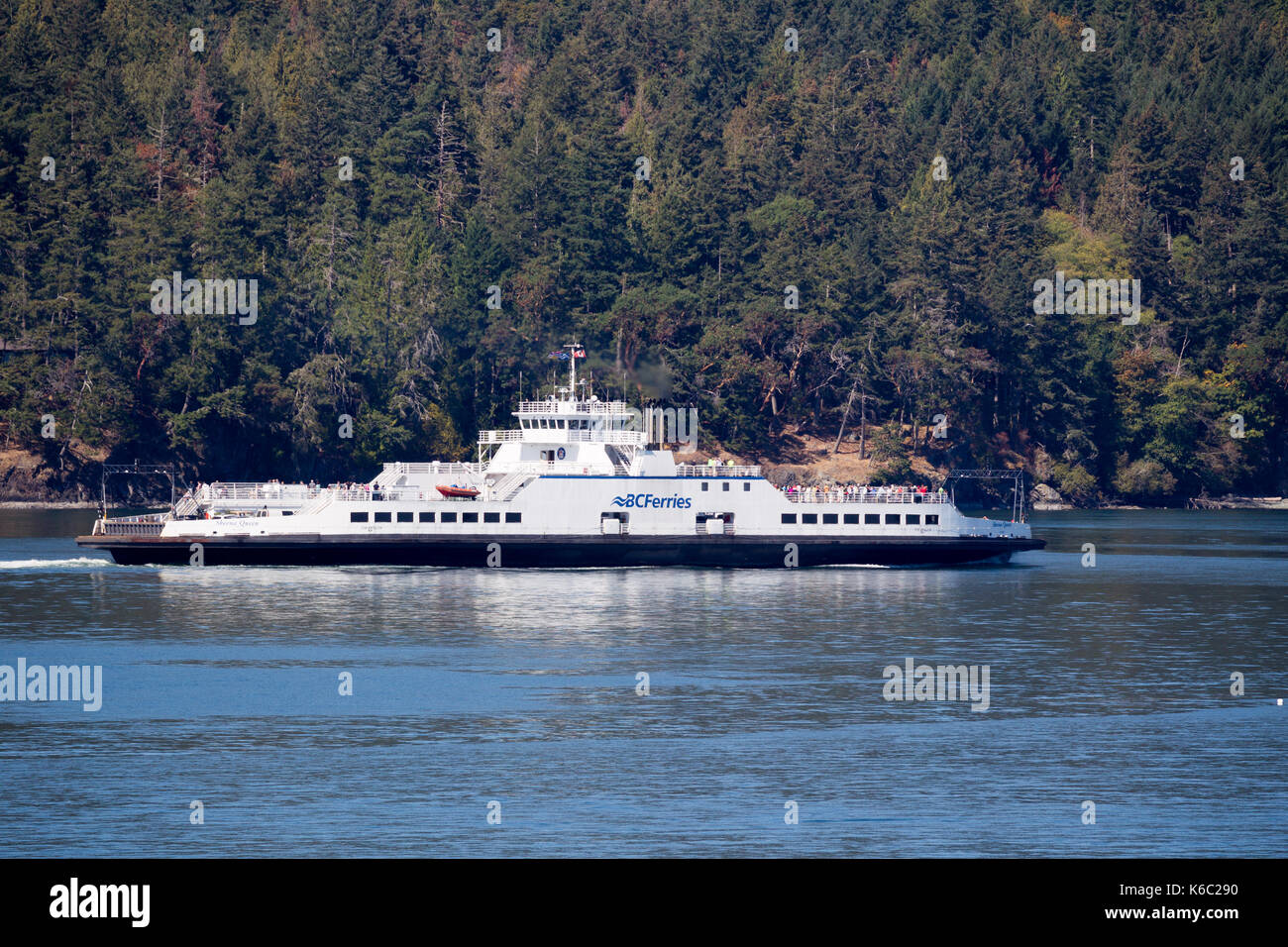 The Skeena Queen, a ferry of BC Ferries, between the Gulf Islands at ...