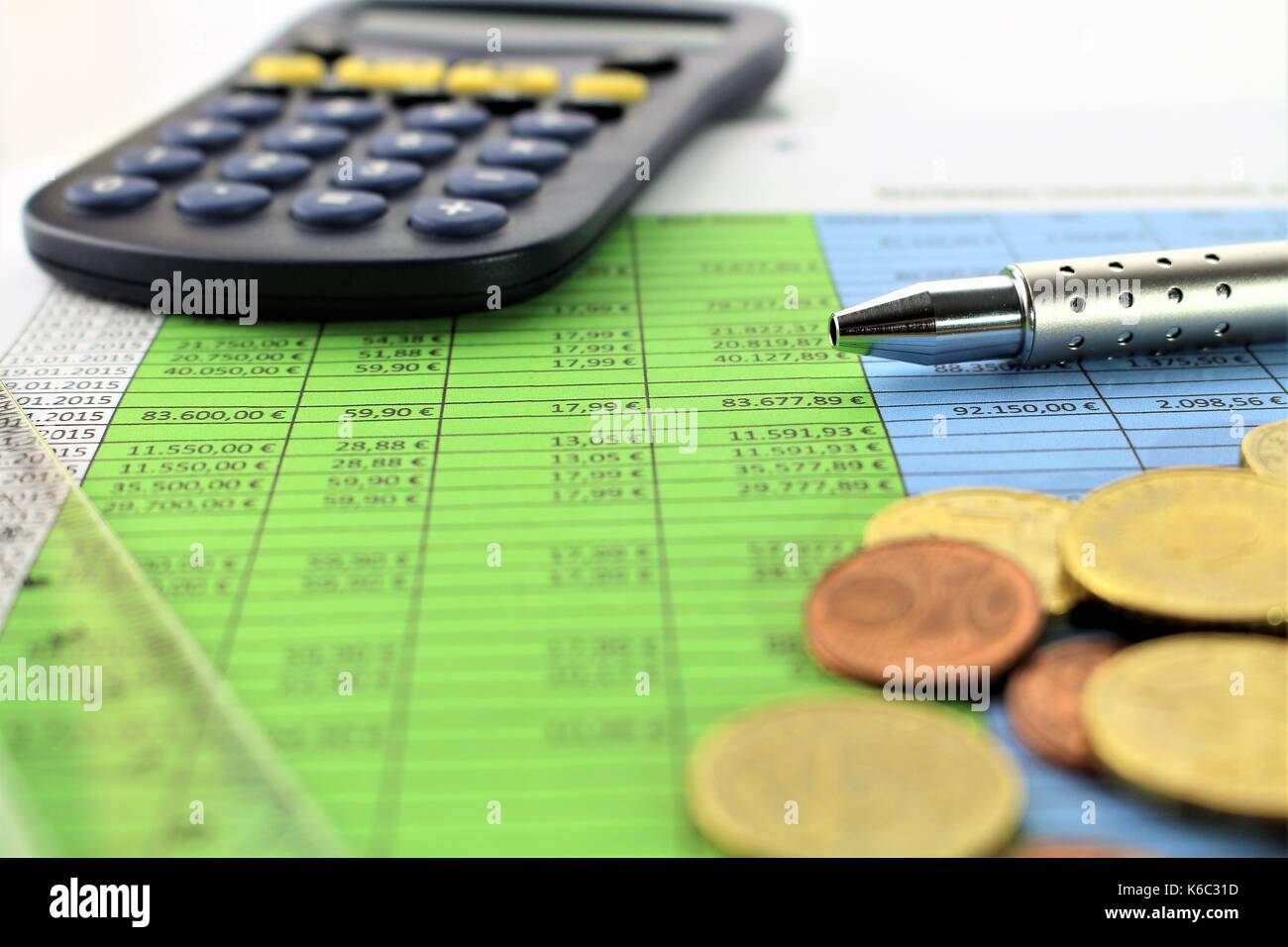 An concept image of a spreadsheet Stock Photo - Alamy