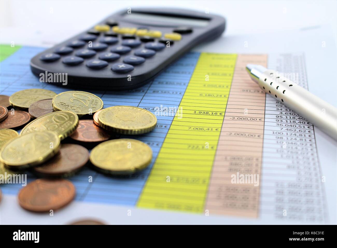 An concept image of a spreadsheet Stock Photo - Alamy