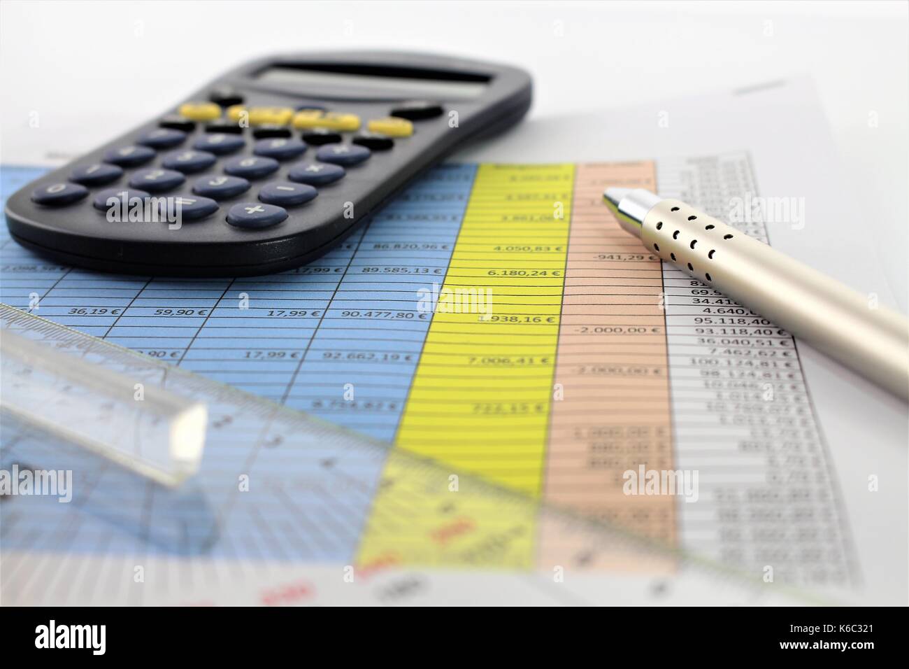 An concept image of a spreadsheet Stock Photo - Alamy
