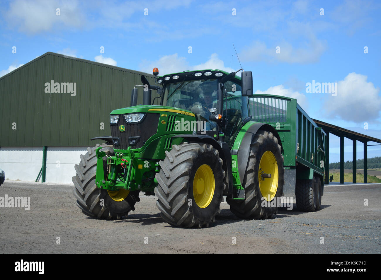 John Deere 6215R Tractor Stock Photo - Alamy