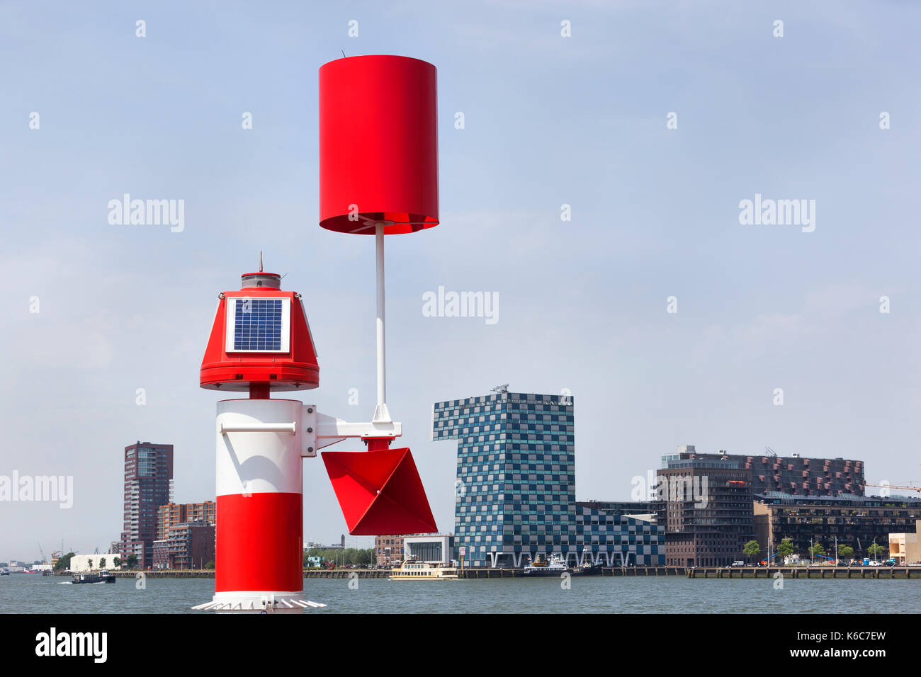 Gas and pollution detector in the port of Rotterdam in the Netherlands ...