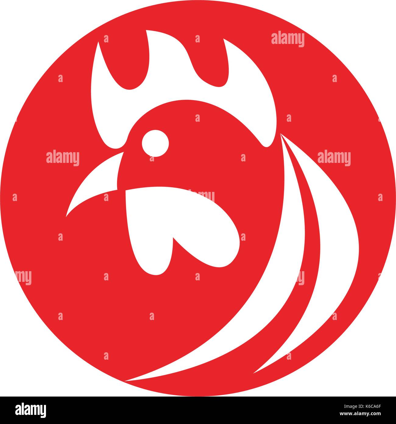 Rooster Logo Template vector illustration Stock Vector Image & Art - Alamy