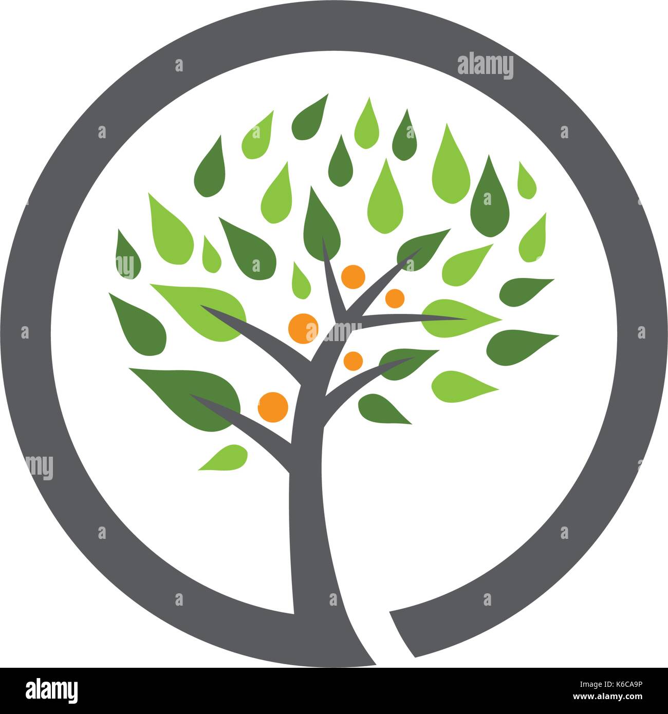 family tree symbol icon logo design template Stock Vector Image & Art ...