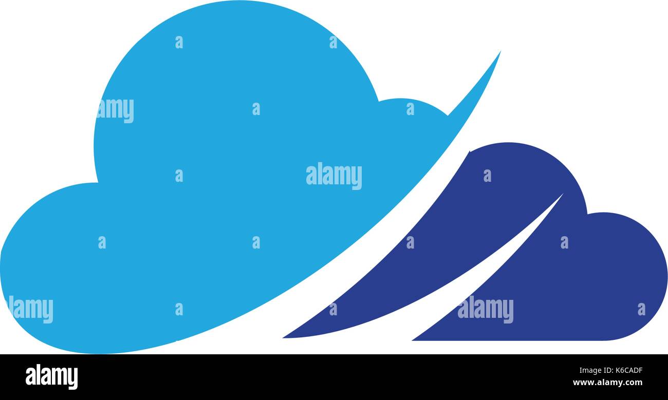 cloud technology vector logo template design vector Stock Vector Image ...