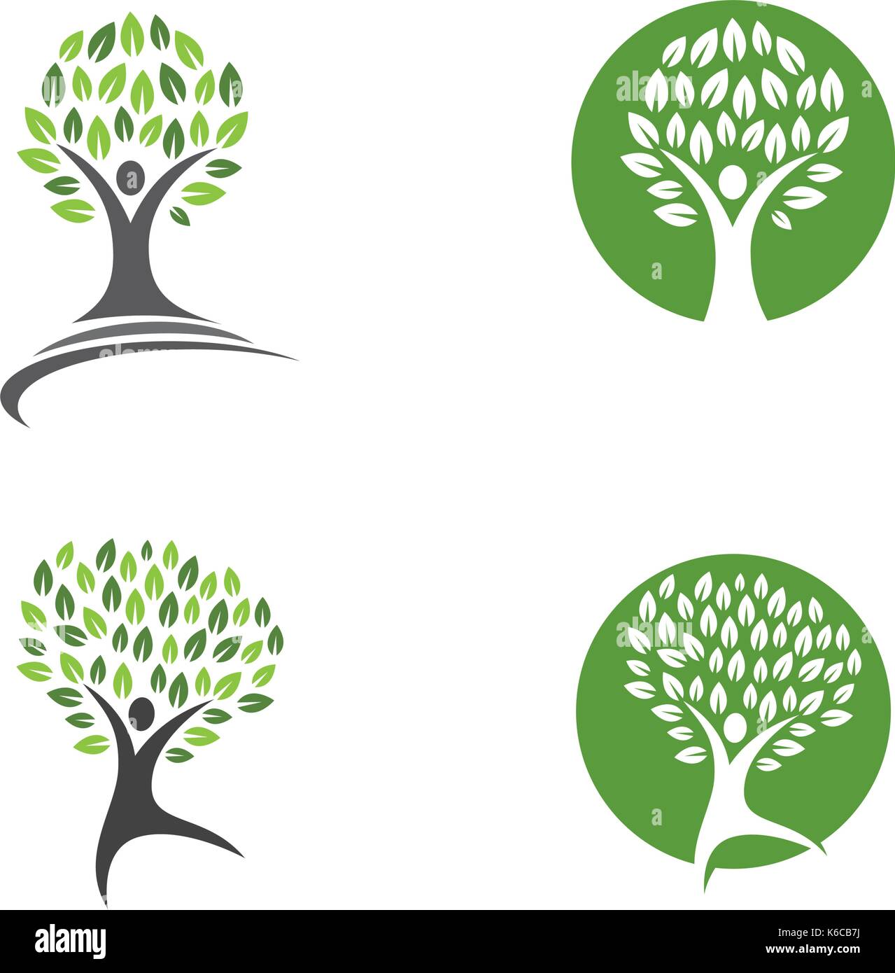 family tree symbol icon logo design template Stock Vector Image & Art ...
